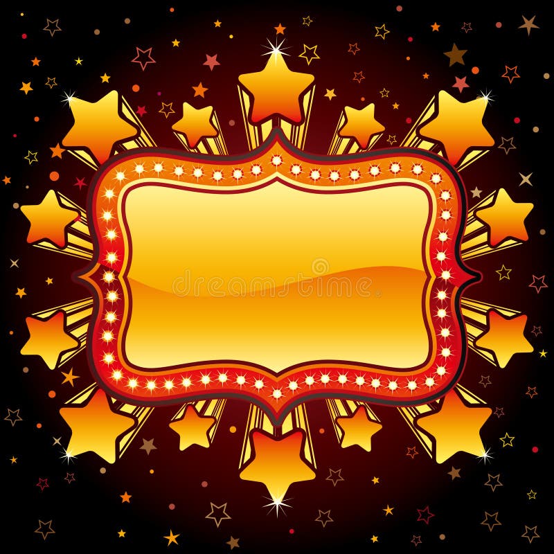 Star and frame stock vector. Illustration of entertainment - 17052267