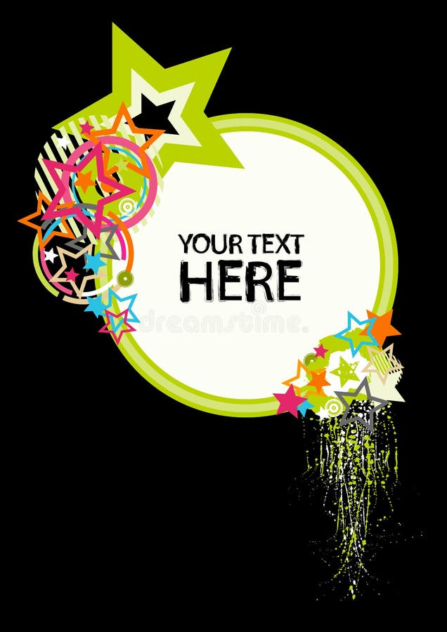 Star frame stock vector. Illustration of sample, vertical - 8842484