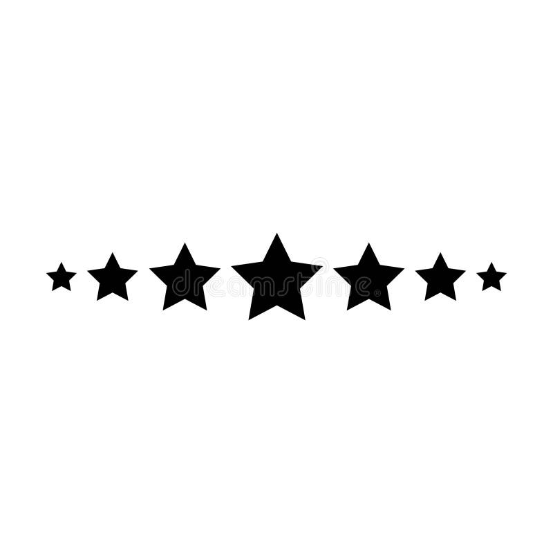 Star Frame Border Horizontal Line Shape Icon for Decorative Vintage ...