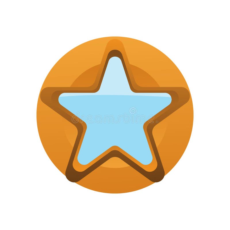 Star Frame. Vector Illustration Decorative Design Stock Vector ...