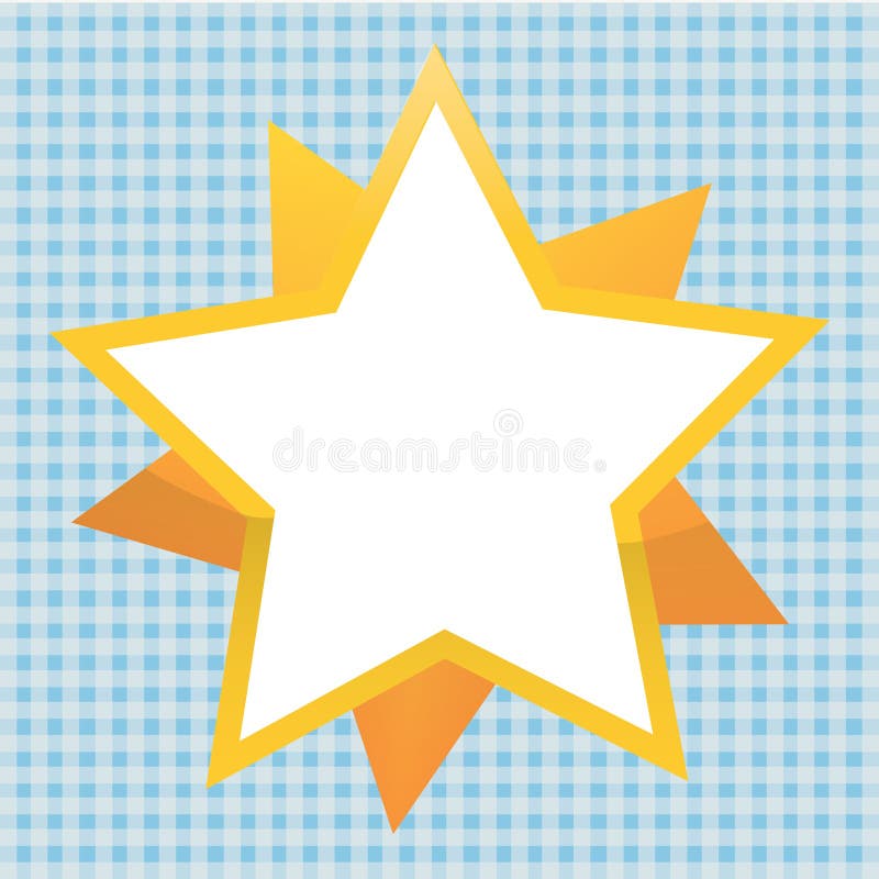 Star Frame. Vector Illustration Decorative Design Stock Vector ...