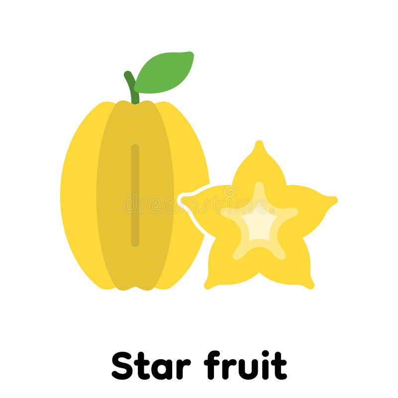 Star Fruit Icon, Vector, Illustration. Stock Vector - Illustration of ...
