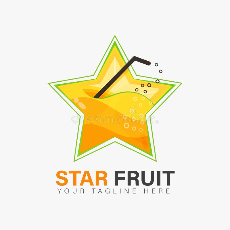 Star Fruit Juice Logo Design Stock Vector - Illustration of juicy, logo ...