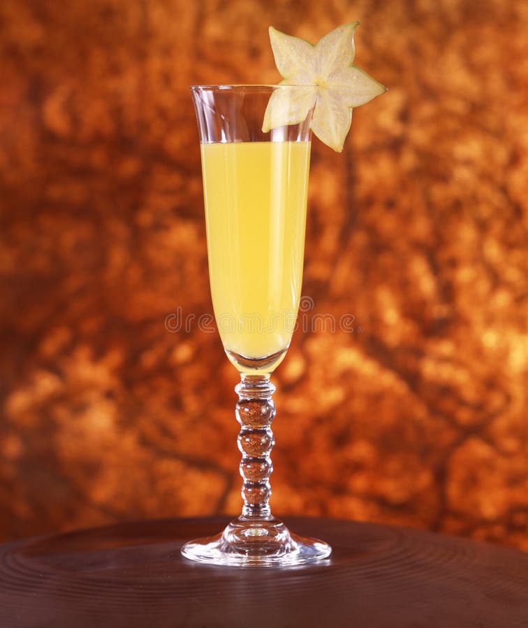 Star Fruit and Passion Fruit Cocktail Stock Image - Image of cocktail ...