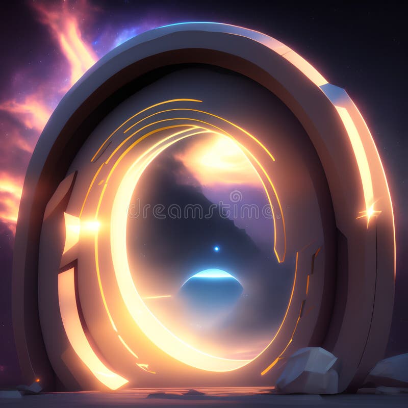 Star Gate, Generative AI Illustration Stock Illustration - Illustration ...