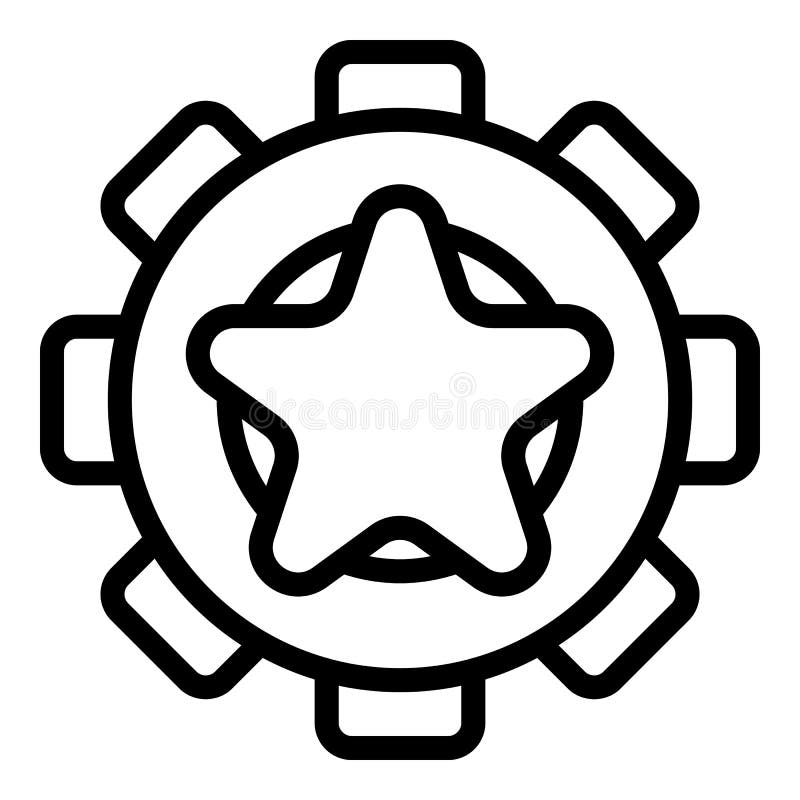 Star Gear Logo Design Template Inspiration Stock Vector - Illustration ...