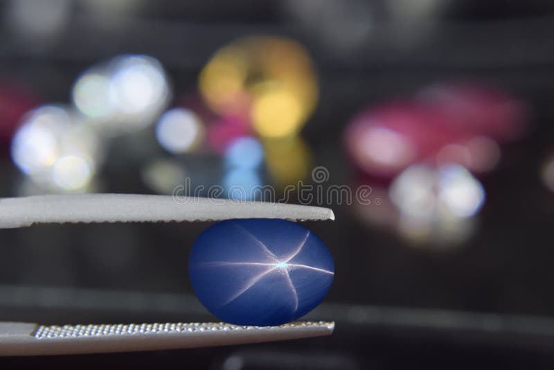 Star is a Gem that Has Beautiful Colors Rare and Expensive Stock Photo ...
