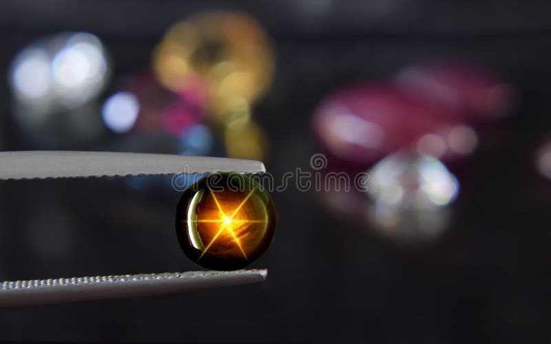 Star is a Gem that Has Beautiful Colors Rare and Expensive Stock Photo ...