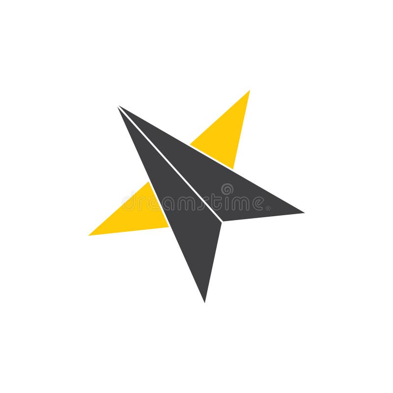 Star Geometric Arrow Simple Logo Vector Stock Vector - Illustration of ...