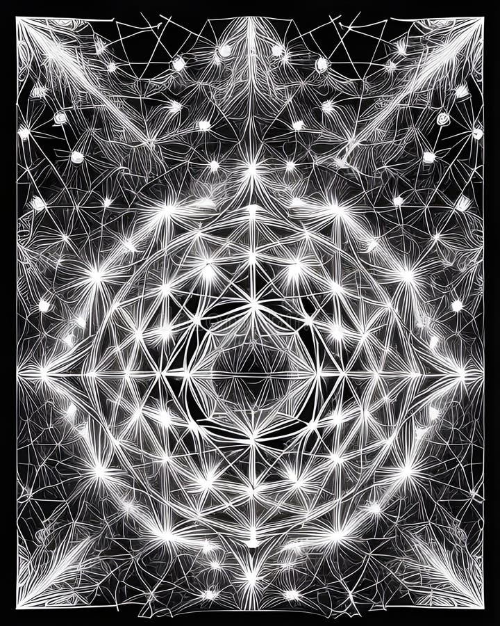 Star Geometric Complex Shaped Design Stock Illustration - Illustration ...