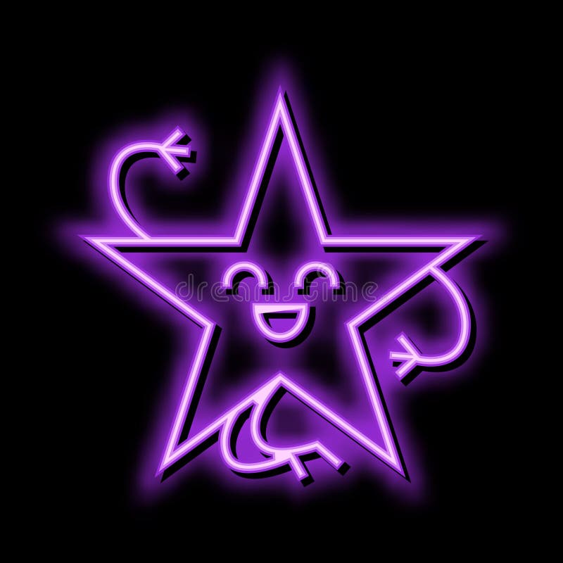 Star Geometric Shape Character Neon Glow Icon Illustration Stock Vector ... Star Geometric Shape Character Neon Glow Icon Illustration Stock Vector ...