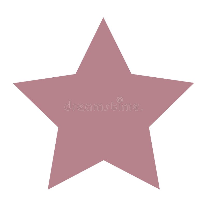 Star Geometric Shape Element Symbol for Preschool Education for Kids ...