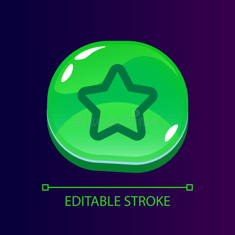 Star Glossy Ui Button with Linear Icon Stock Vector - Illustration of ... Star Glossy Ui Button with Linear Icon Stock Vector - Illustration of ...