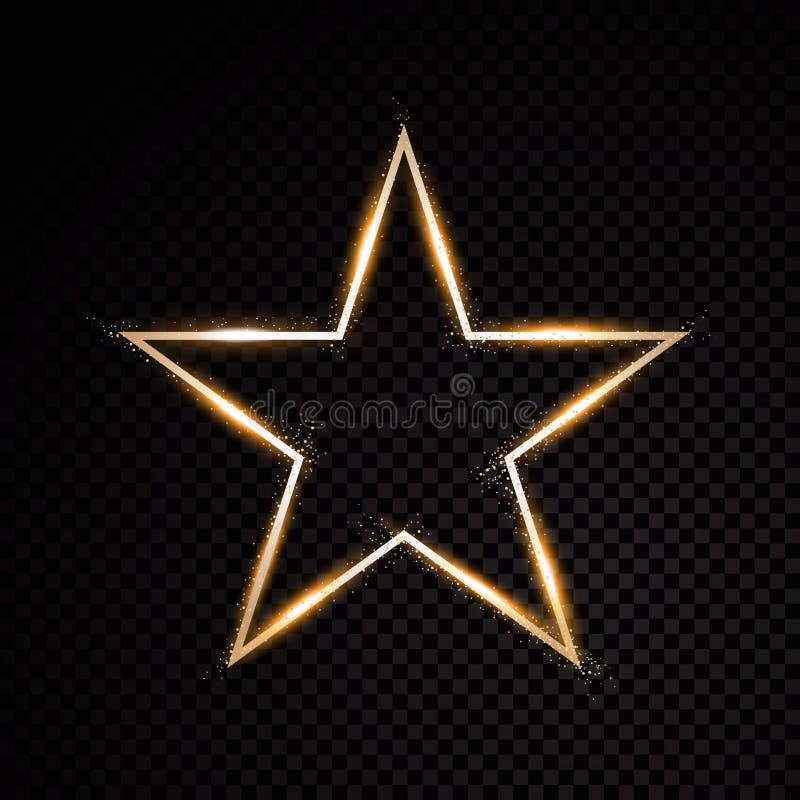Star Glow Light Effect Burst with Sparkles. Gold Glitter Stock Vector ...