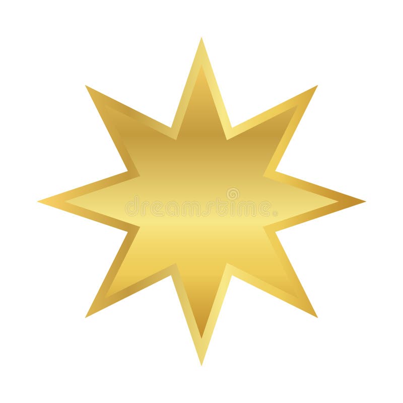 Star Gold, Star Golden Icon, Star Sign Stock Vector - Illustration of ...