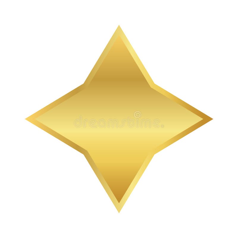 Star Gold, Star Golden Icon, Star Sign Stock Vector - Illustration of ...