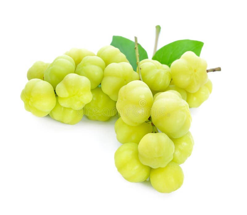 Star gooseberry on white stock image. Image of agriculture - 148029895