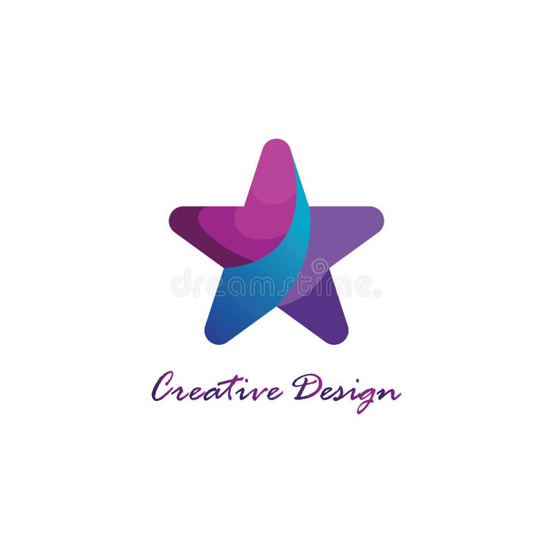 Star Gradient Awesome Creative Logo Design Template Stock Illustration ...