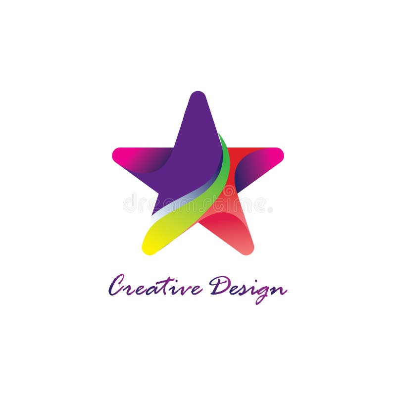 Star Gradient Awesome Creative Logo Design Template Stock Illustration ...