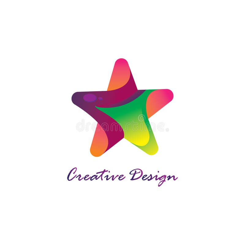 Star Gradient Awesome Creative Logo Design Template Stock Illustration ...