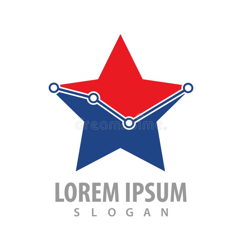 Star Graph Point Concept Design. Symbol Graphic Template Element Vector ...