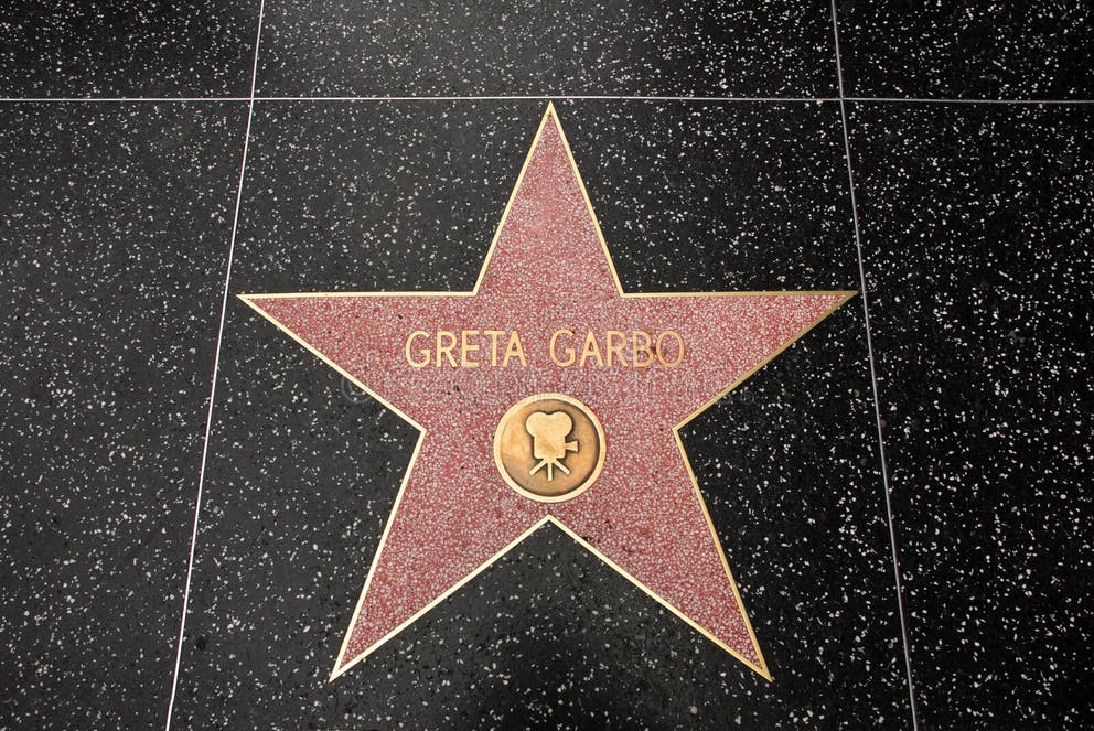 The star of Greta Garbo editorial stock photo. Image of city - 20899333