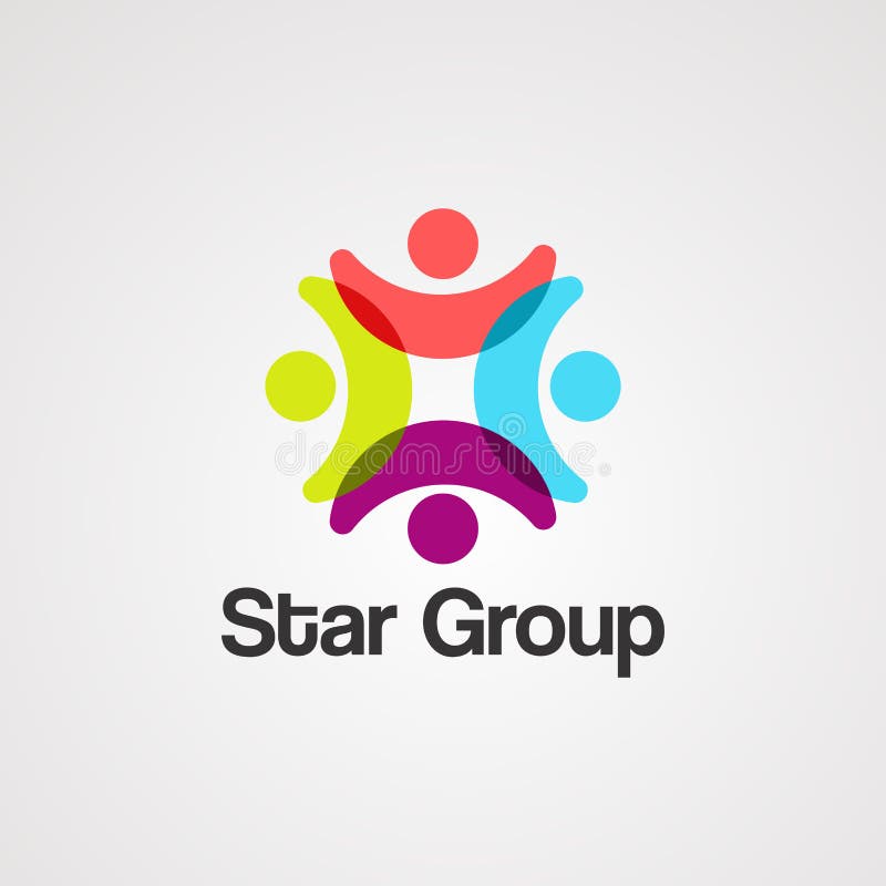 Star Group Logo Vector, Icon,element, and Template Stock Vector ...
