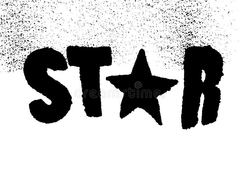 Star. Lettering. Calligraphy - Vector Stock Vector - Illustration of ...