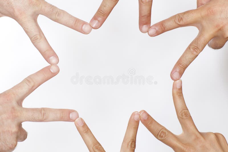 Star from hands stock image. Image of finger, solidarity - 20850099