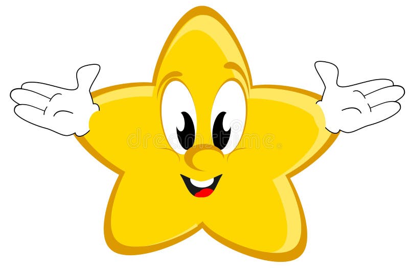 Star with hands stock illustration. Illustration of galaxy - 199091532