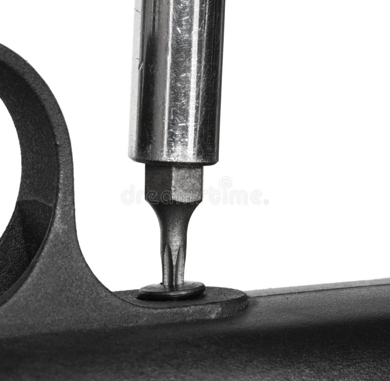 Star Headed Screwdriver Removing a Triggerguard Stock Photo - Image of ...
