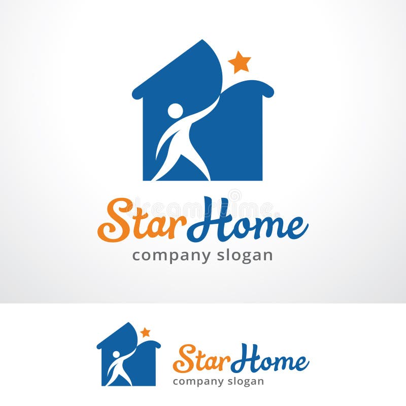Star Home Logo Template Design Vector, Emblem, Design Concept, Creative Symbol, Icon Stock ...