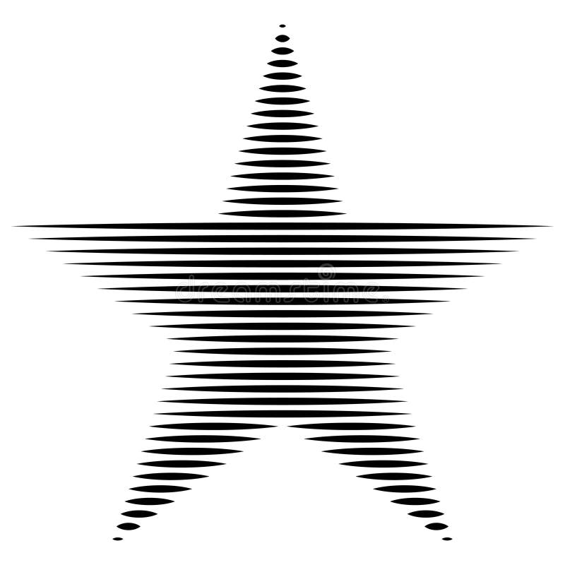 Star the Horizontal Lines Stripes, a Symbol of Freedom USA, Vector Star ...