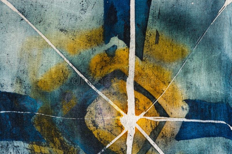 Star, Hot Batik, Background Texture, Handmade on Silk Stock Photo ...