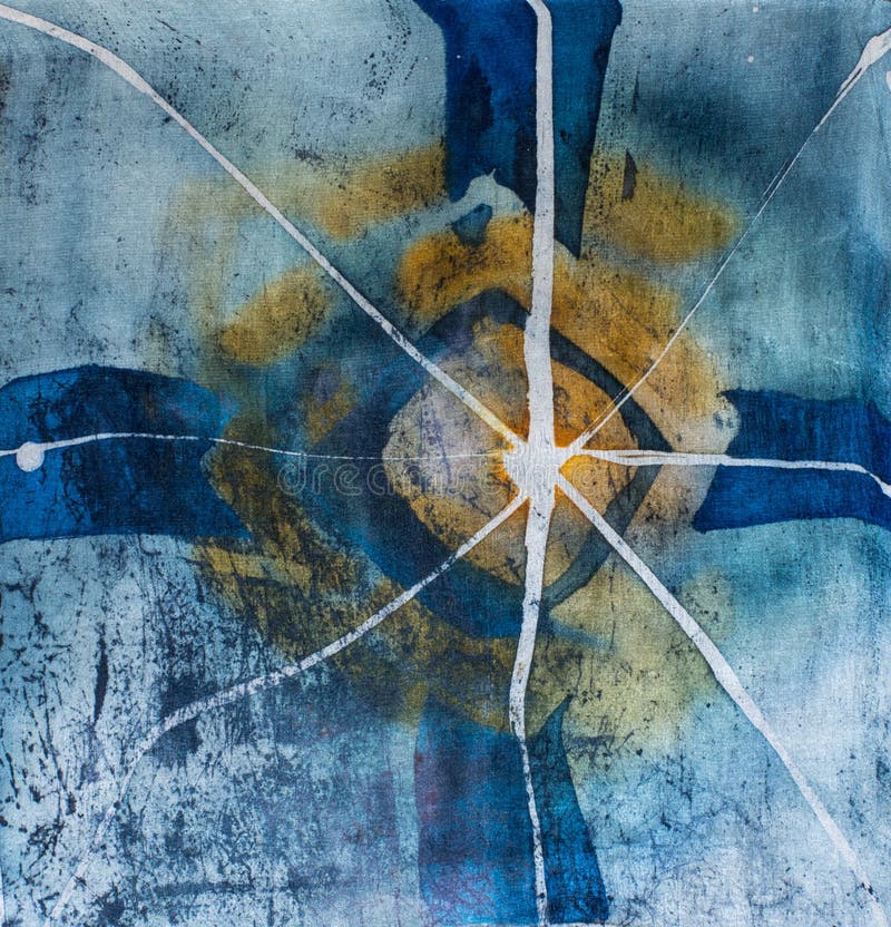 Star, Hot Batik, Background Texture, Handmade on Silk, Abstract ...