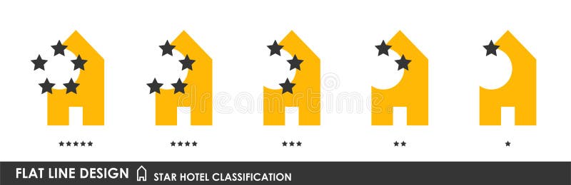 Star hotel classification stock vector. Illustration of cyberspace ...
