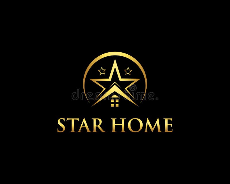 Star House Award Logo Illustration Stock Vector - Illustration of house ...