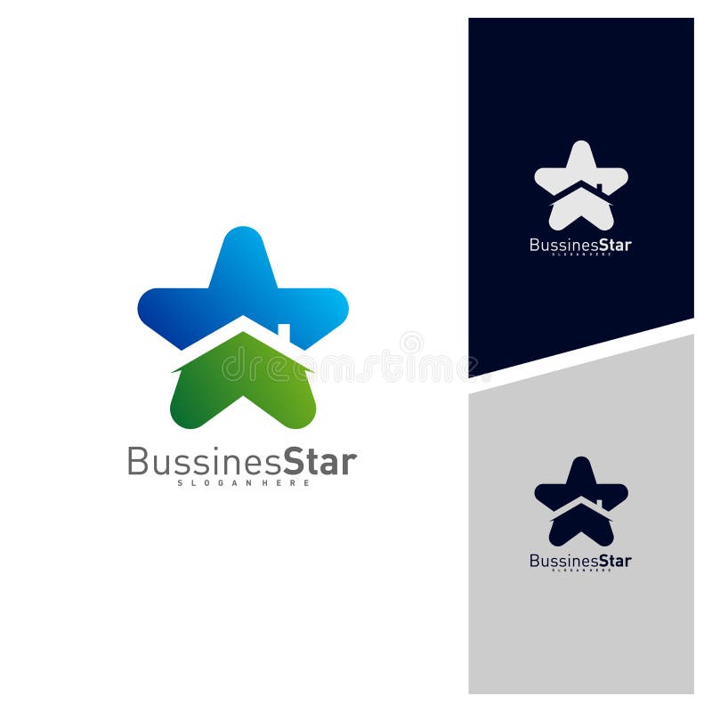 Star House Logo Template Design Vector, Concept, Creative Symbol, Icon ...