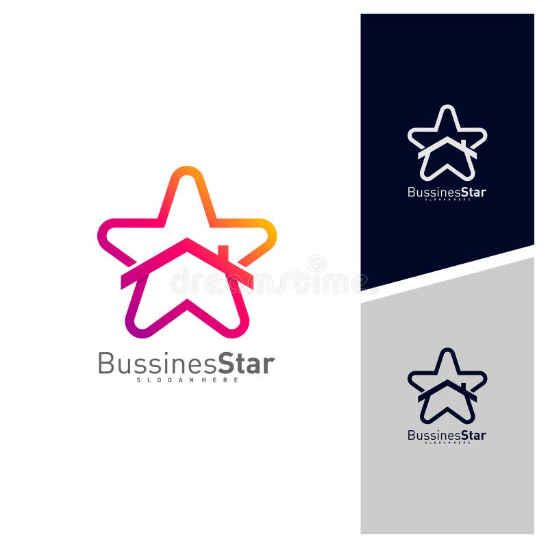 Star House Logo Template Design Vector, Concept, Creative Symbol, Icon ...