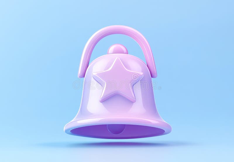 A Star Icon Adorns a Purple Notification Bell in this App Design ...