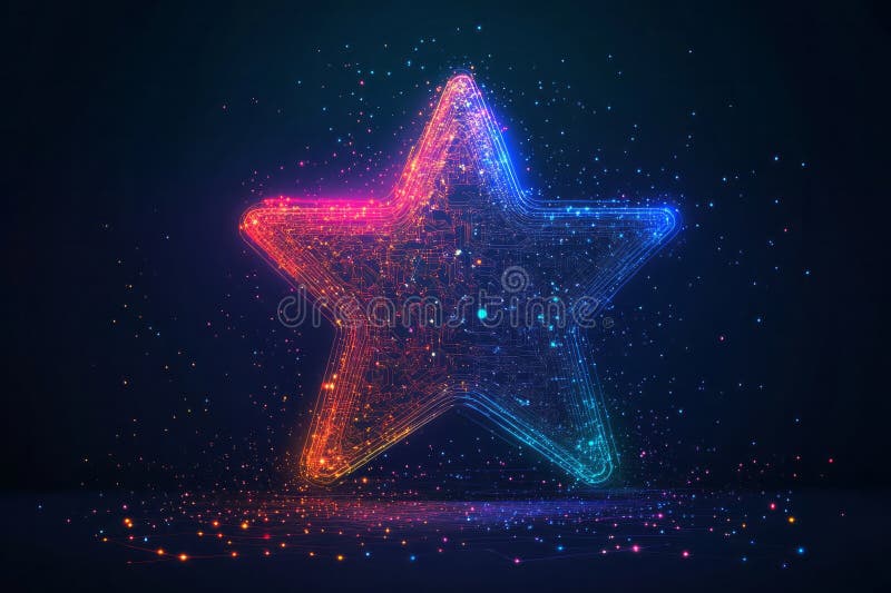 Star Icon. Artificial Intelligence Star Logo Generation Chat Symbol ...