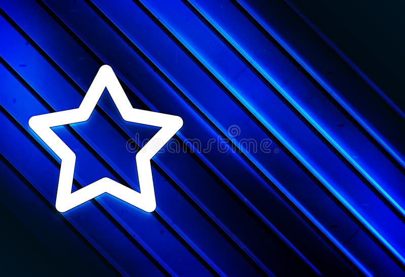 Star Icon Artistic Line Abstract Blue Background Illustration Stock ...