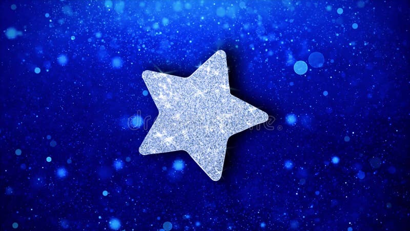 Star Icon Blinking Glitter Glowing Shine Particles. Stock Video - Video ...