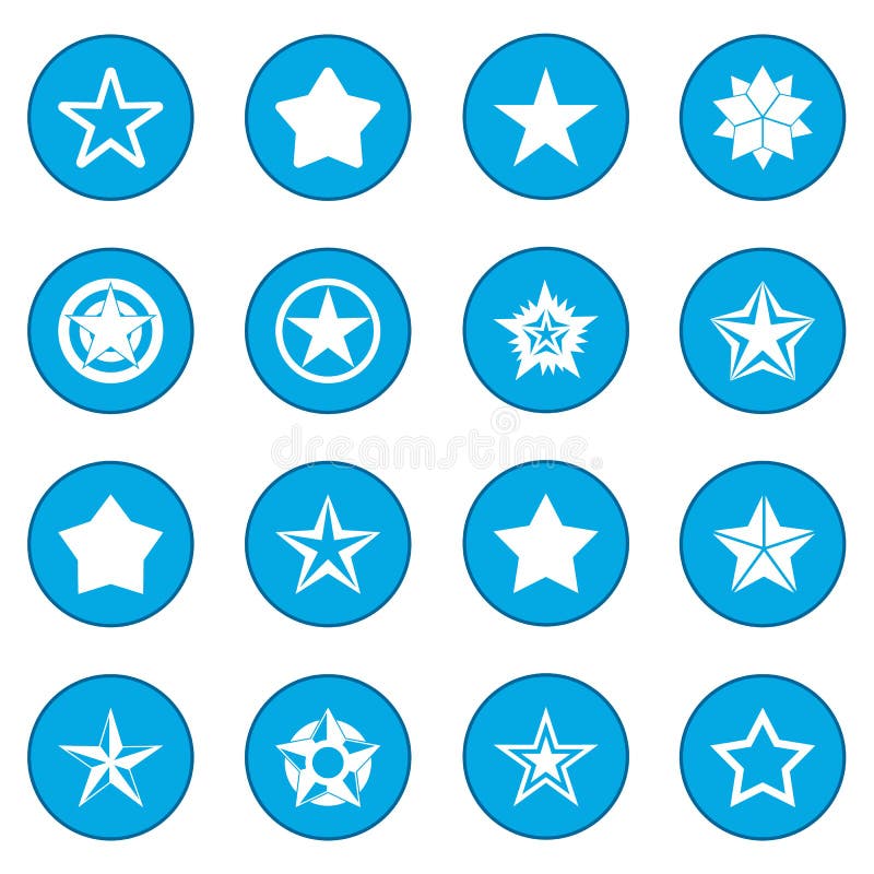 Star icon blue stock vector. Illustration of rank, decoration - 93051149
