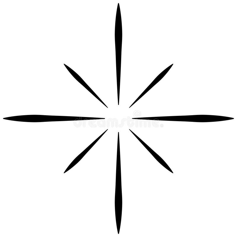 Star Icon Burst, Twinkle Glow Spark, Light Glitter Magic Bright Stock ...