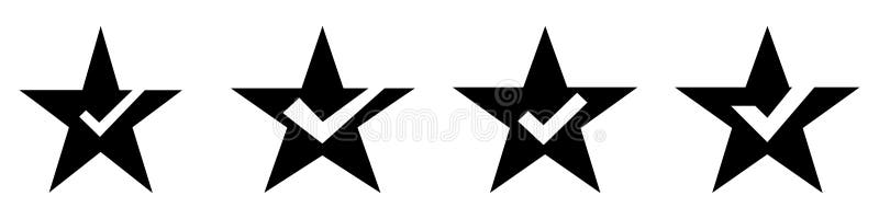 Star Check Mark Icon Stock Illustrations – 5,023 Star Check Mark Icon ...