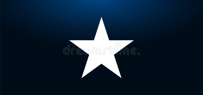 Star Icon Crystal Blue Banner Background Stock Illustration ...