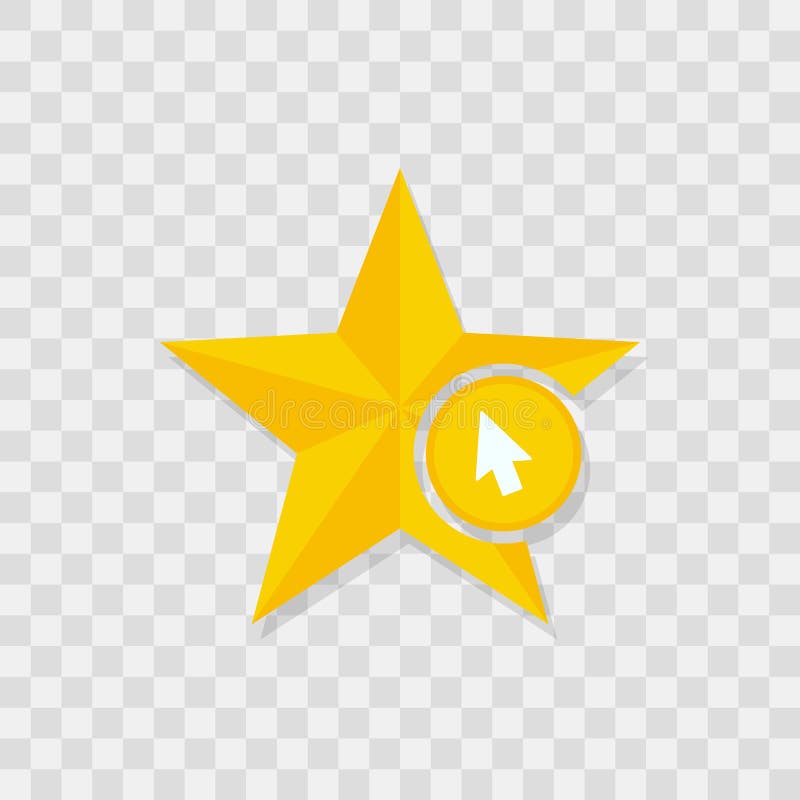 Star icon, cursor icon stock vector. Illustration of digital - 107957583