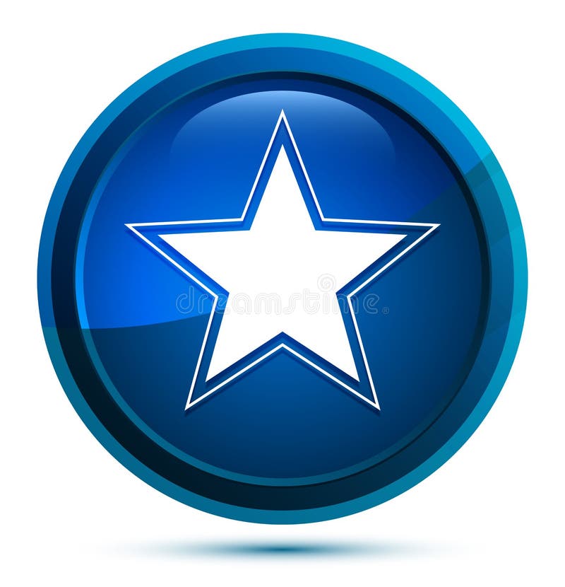 Star Icon Elegant Blue Round Button Illustration Stock Vector ...