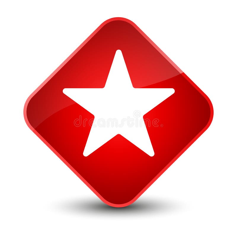 Star Icon Elegant Red Diamond Button Stock Illustrations – 8 Star Icon ...